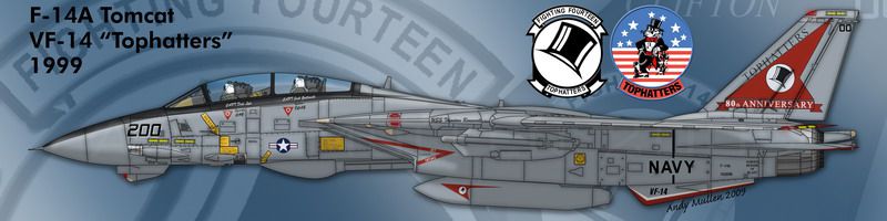 VF-14 "Tophatters" 中隊 F-14 : (36p) - 軍事貼圖影片 - Uwants.com