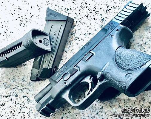 Cybergun/VFC M&P9C 黑色6mm BB Airsoft手槍，鋁合金slide & 外管，單發，連發功能正常 ...