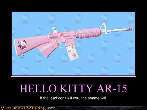 Hello Kitty AR-15 - 軍事貼圖影片 - Uwants.com