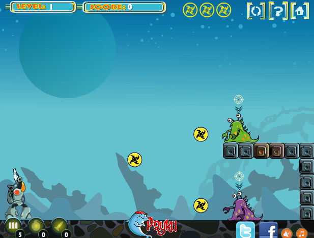 [益智遊戲] 太空人射擊海怪 (Alien Killer) - 網上遊戲 - Uwants.com