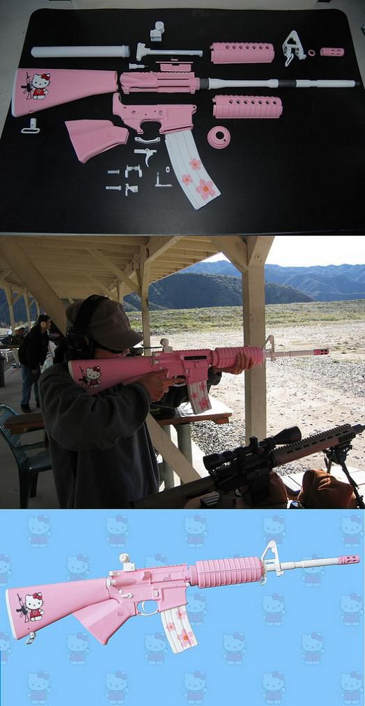 Hello Kitty AR-15 - 軍事貼圖影片 - Uwants.com