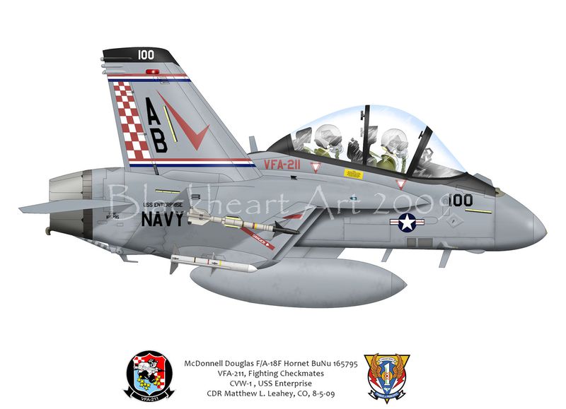 VFA-211 "Fighting Checkmates" 中隊 F/A-18F (50p) - 軍事貼圖影片 - Uwants.com